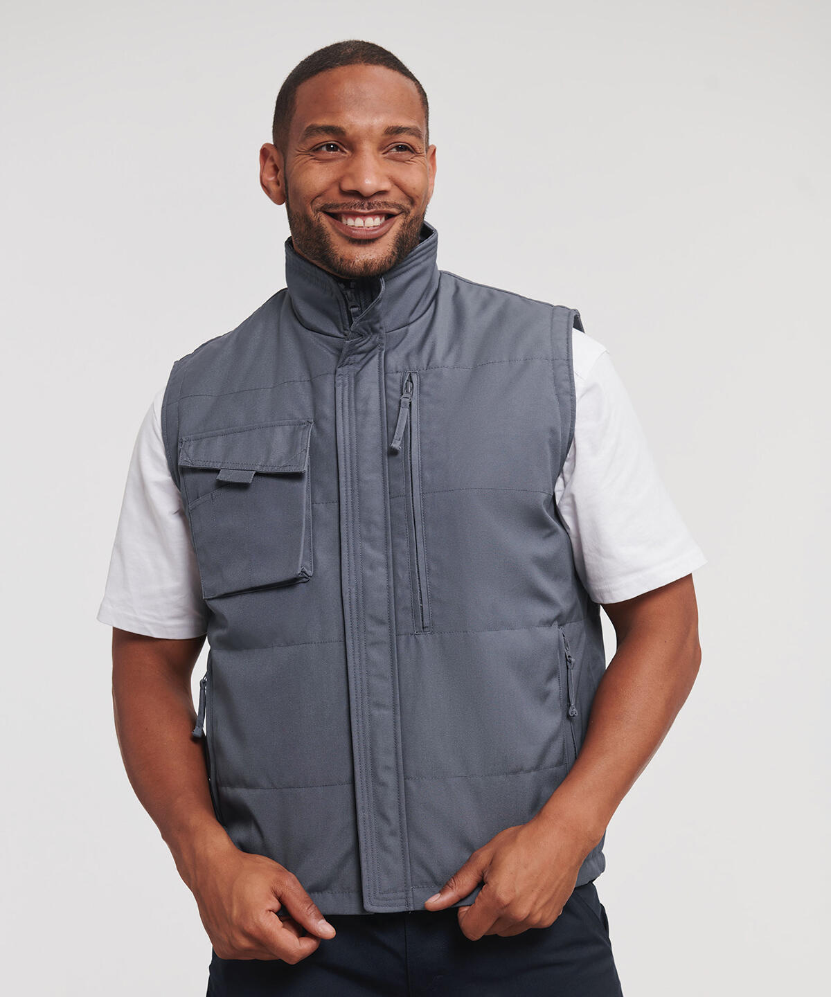 RUSSELL J014M - HEAVY DUTY GILET, Workwear Jackets, Russell, Hi ...